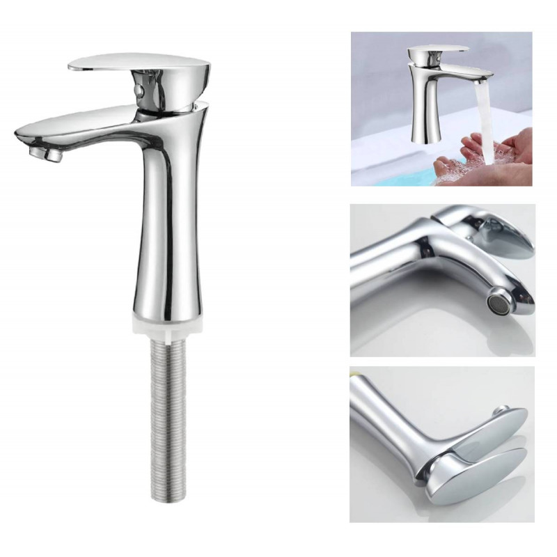 Kit Grifería Lavamanos Baja Agua Fría Small Desagüe Flexible