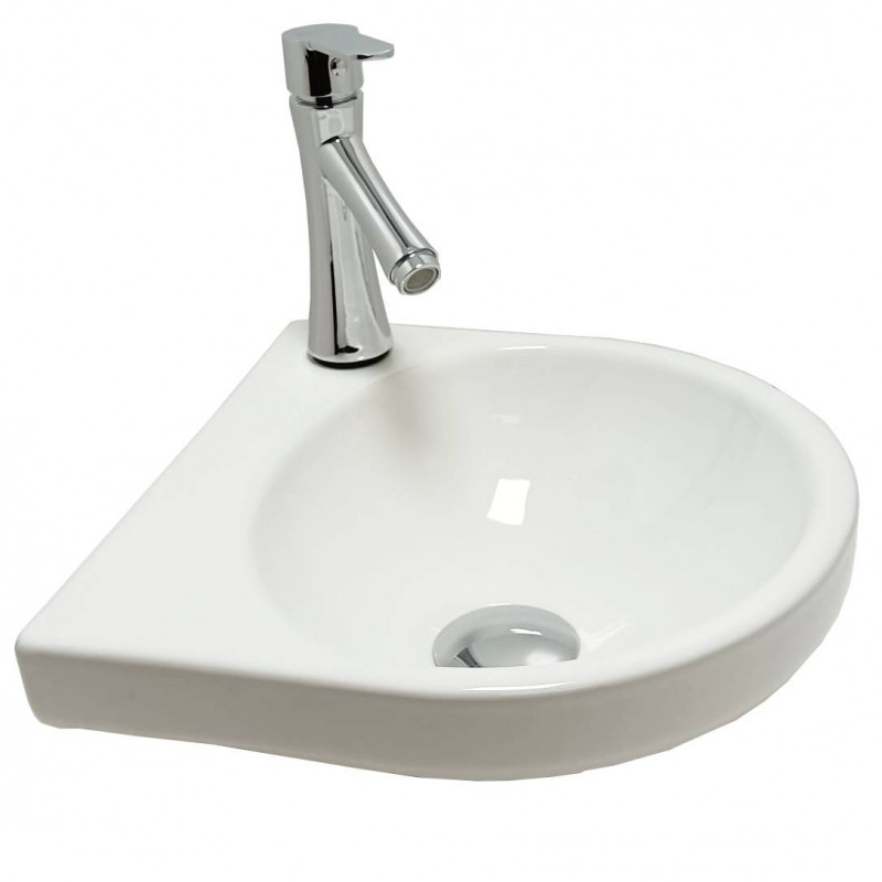 Lavamanos Cuadrado Super Mini O Colgar Porcelana Blanco