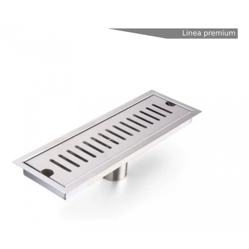 Rejilla Acero Rectangular 50 cm X 10 cm Para Piso Zona Común