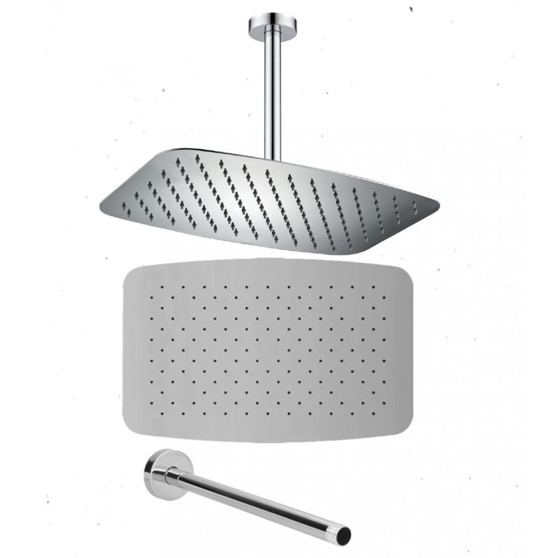 Regadera Techo Anticalcárea Oval Mixer Perfección Tames